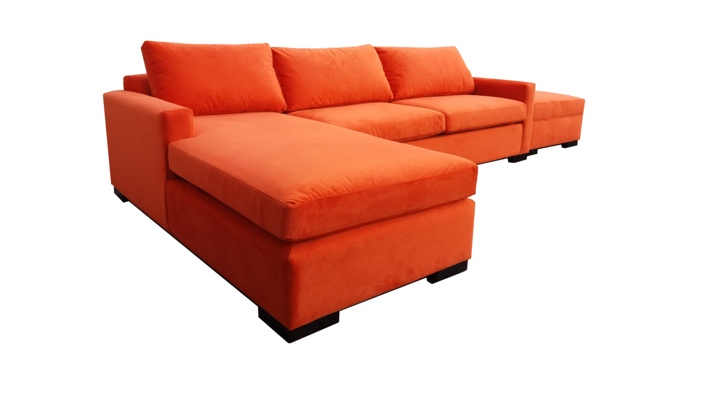 Sofá cama seccional con otomán continental QUEEN - Domo Sofá Cama