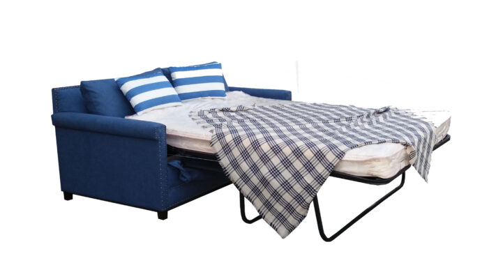 Sofá cama Blue Tachas Queen - Domo Sofá Cama